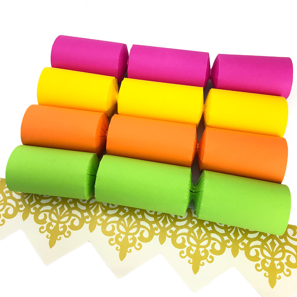 Neon Tones Craft Kit To Make 16 Crackers Recyclable Cracker Maki