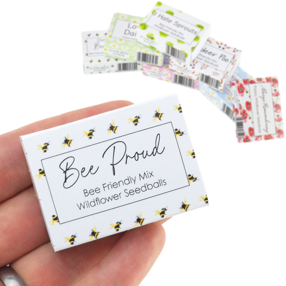 Bee Proud | Seedball Matchbox | Bee Mix | Cracker Filler | Mini Gift ...