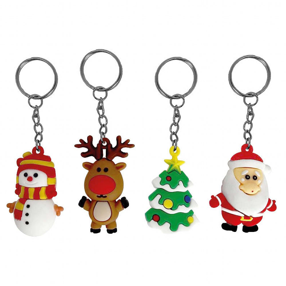 3D Christmas Character Keyrings | Party Bag Gift | Cracker Filler – The ...