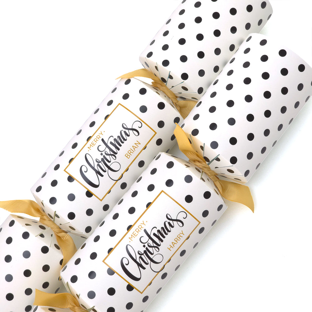 Personalised Cracker Making Craft Kit | Christmas Spots | Makes 4 or 6 ...