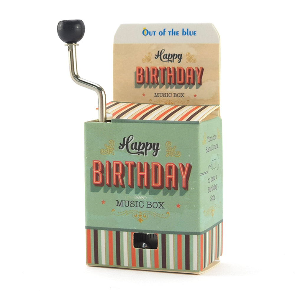 Happy Birthday | Little Wind Up Music Box | Mini Gift | Cracker Filler ...