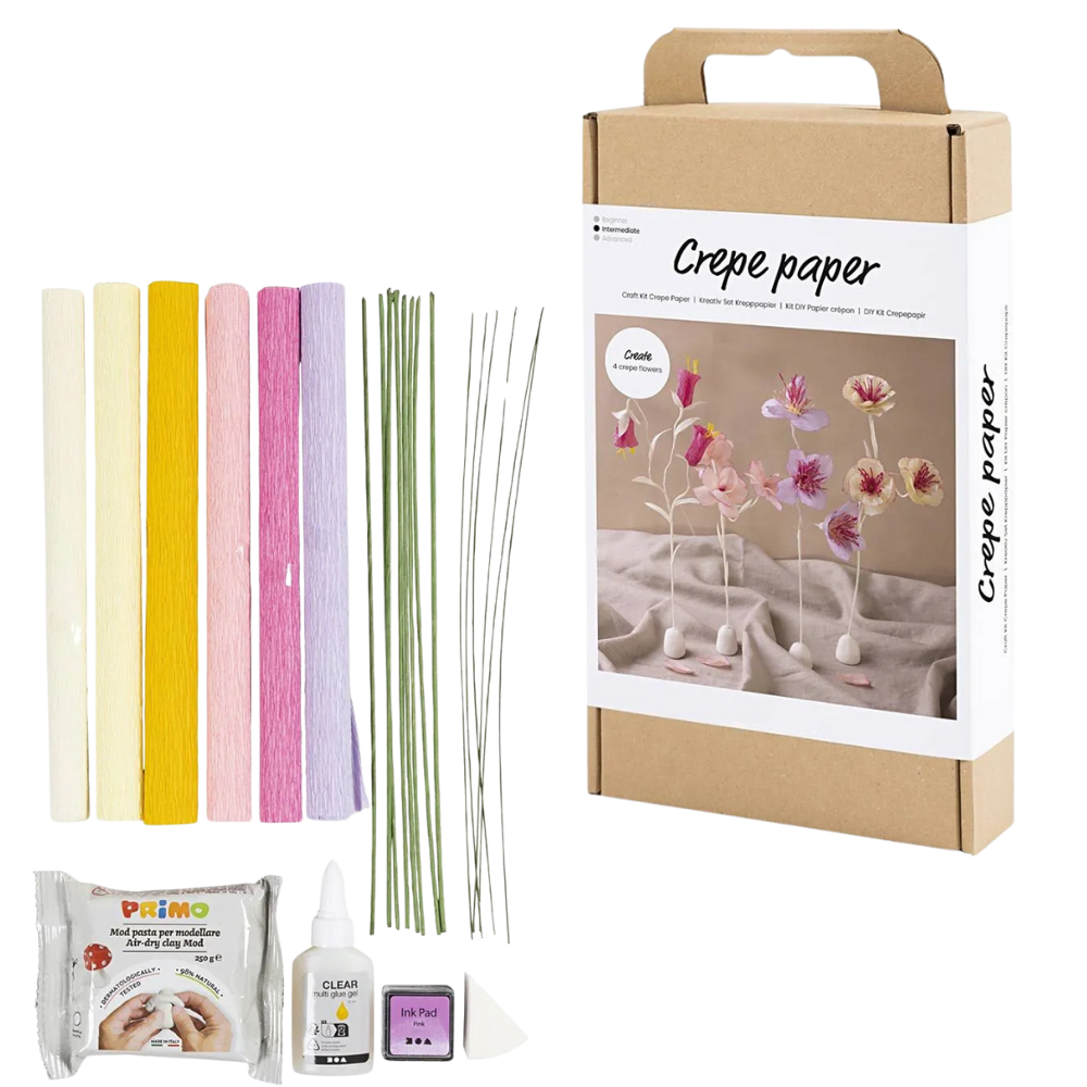 Freestanding Pastel Sprays | Crepe Paper Flower Making Craft Kit for A ...