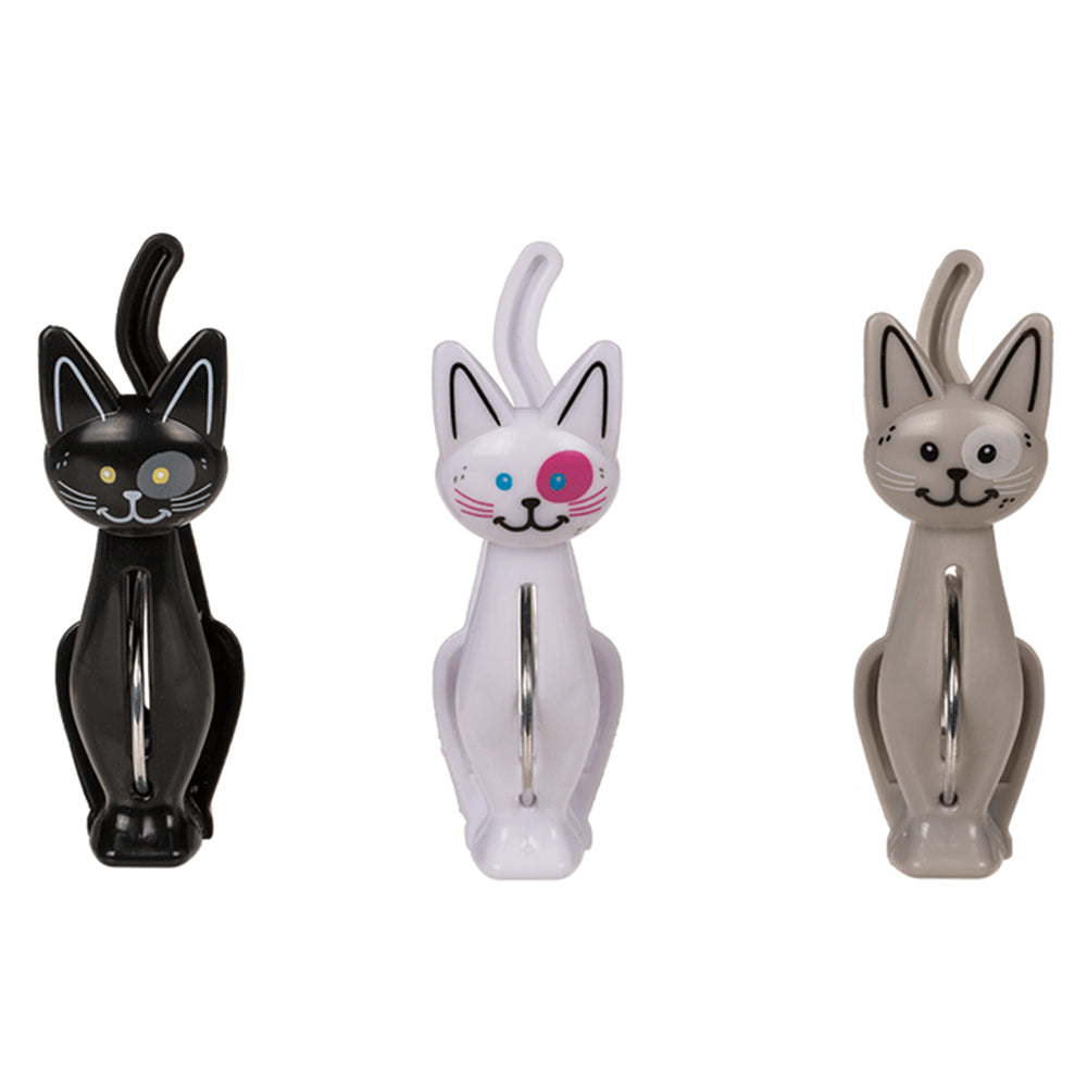 Cat Bag Clips | Set of 3 | Stocking Gift | Cracker Filler | Mini Gift ...