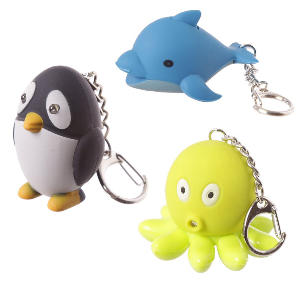 Sealife Keyring | LED Torch & Sound | Single | Little Gift | Cracker F ...