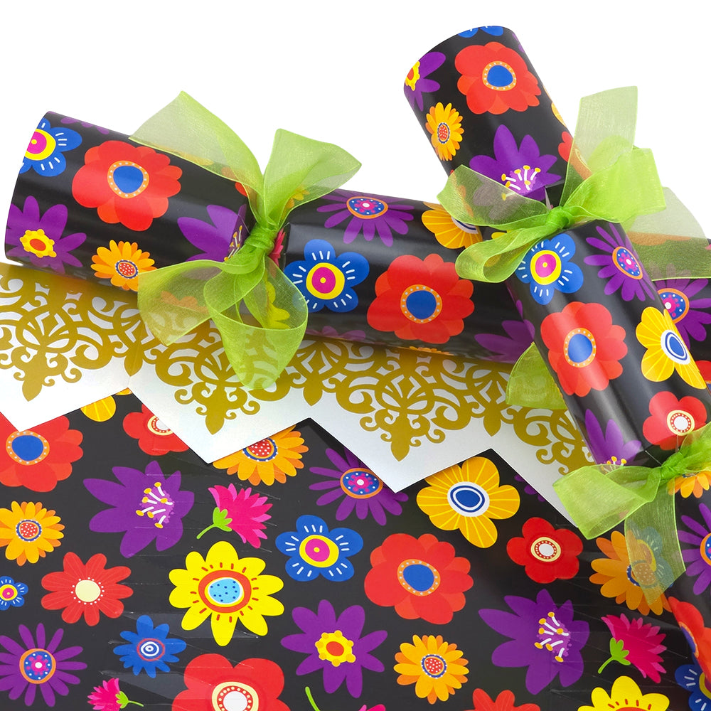 Retro Flowers | Cracker Making Craft Kit | Make Your Own – The Cracker ...