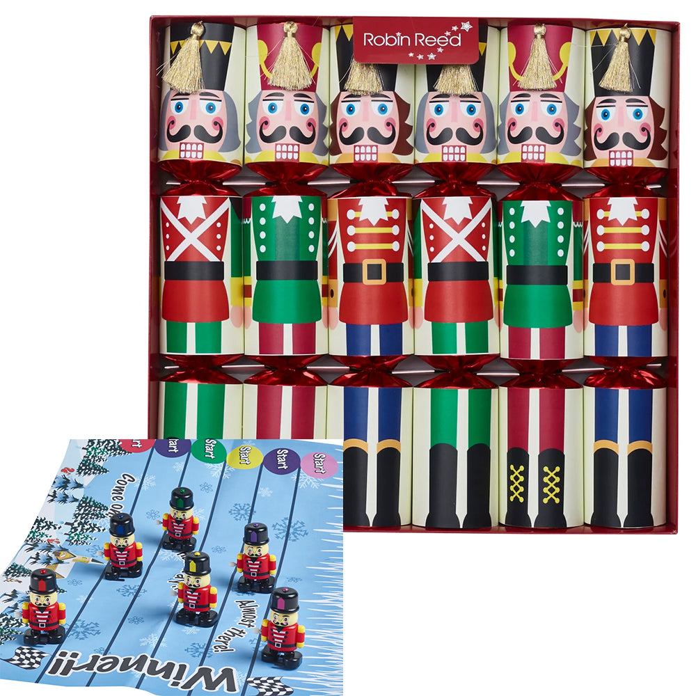 Racing Nutcrackers | 6 Handmade Crackers | Christmas Fun | Ready Made ...