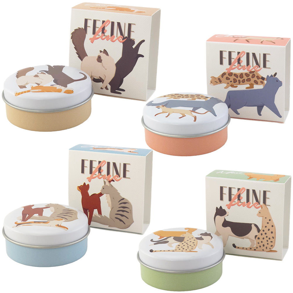 Feline Fine | Cat Design Lip Balm in Tin | Single | Mini Gift | Cracke ...