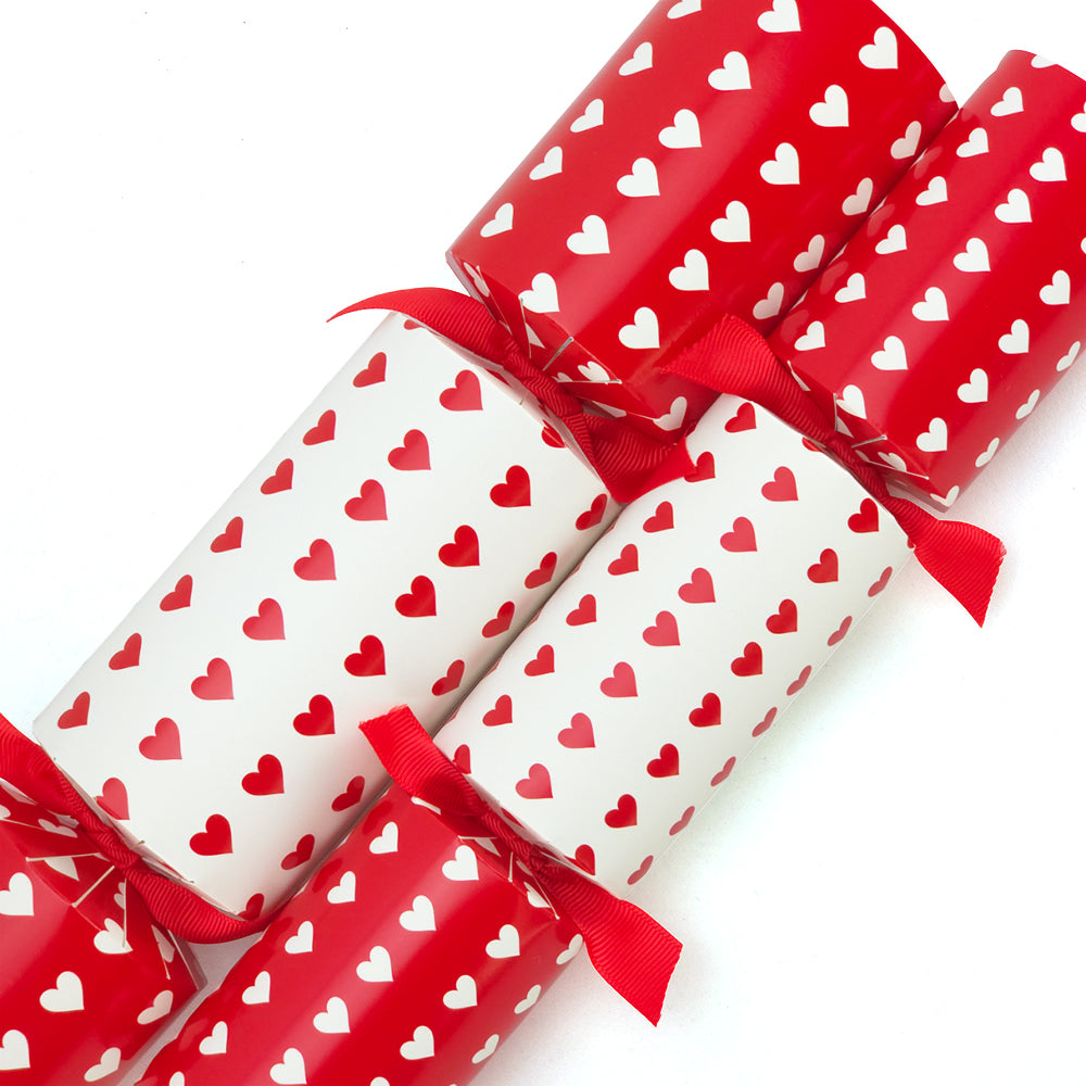 Red Polka Hearts | Cracker Making Craft Kit | Make & Fill Your Own ...
