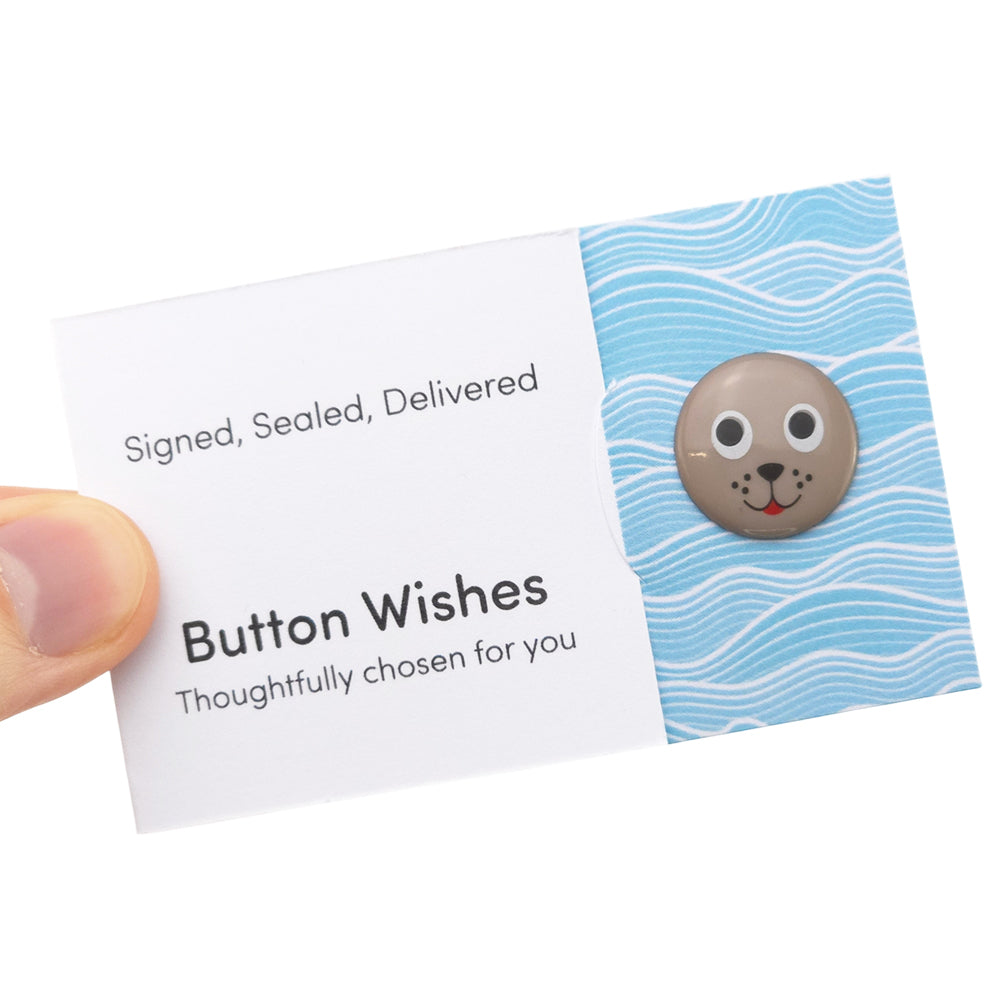 Signed, Sealed, Delivered | Button Wishes Sew On Token | Mini Cracker ...