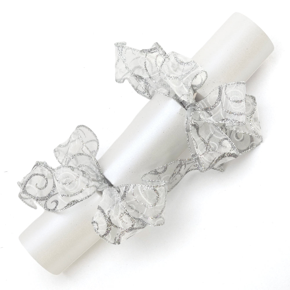 Silver Glitter | Bowfabulous Cracker Making Kit | 4 Standard Pearl Whi ...