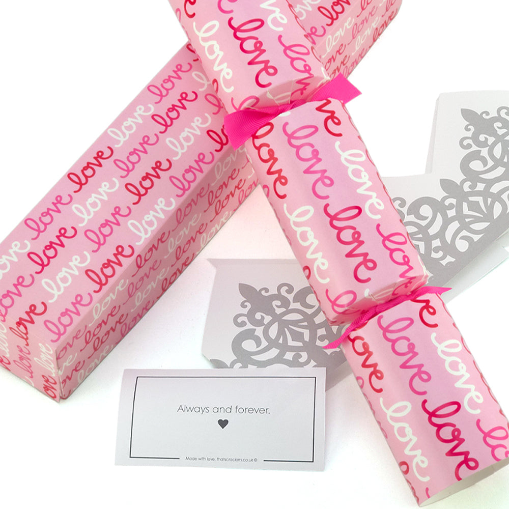 Love Love Love | Single Valentines Day Cracker | Empty and Ready to Fi ...