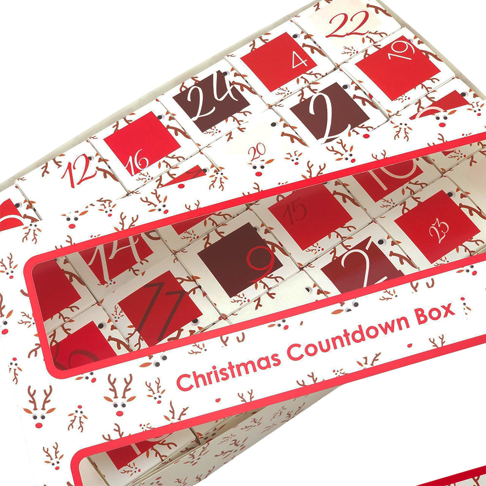 Advent Calendar Making Kit | 24 Cube Boxes & Outer Box | Googly Rudolp ...
