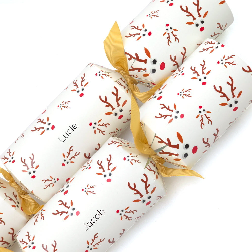 Personalised Cracker Making Craft Kit | Googly Rudolph | Makes 4 or 6 ...