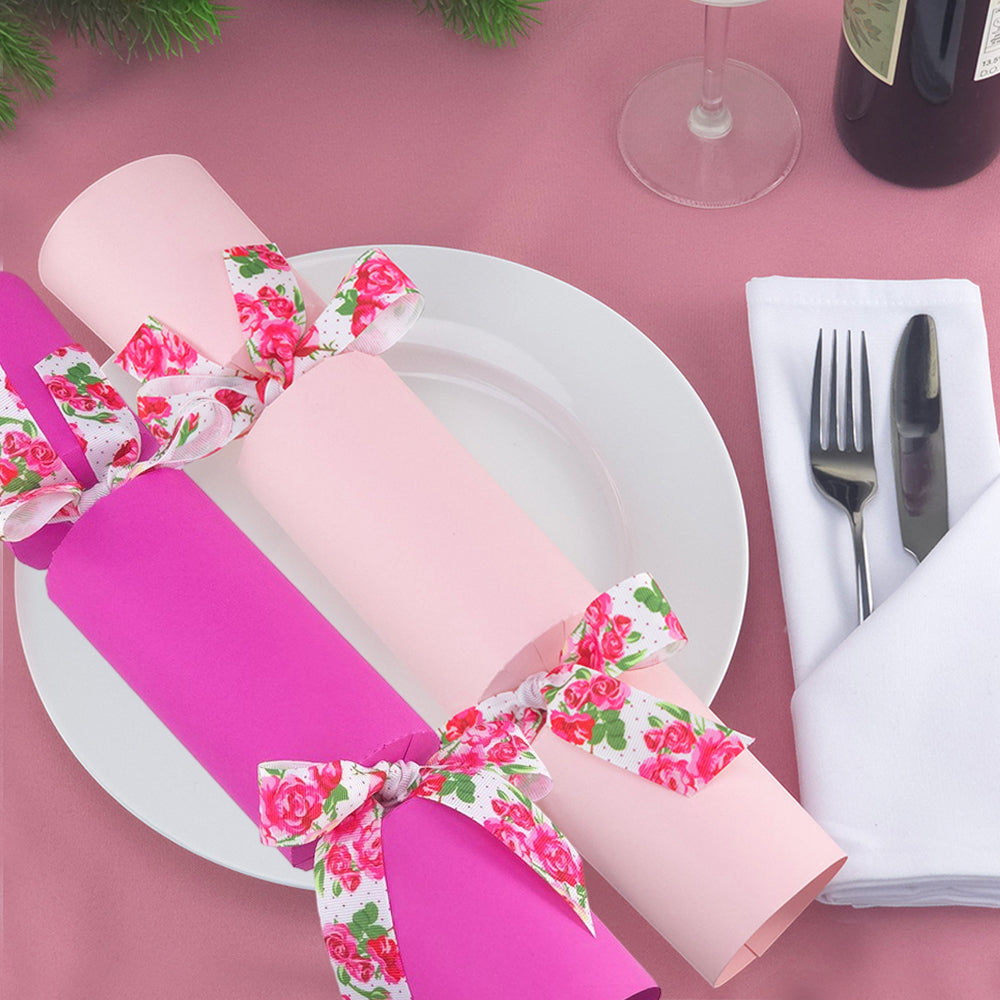 Pretty in Pink Roses | Kit to Make 8 Large Crackers | Make & Fill Your ...