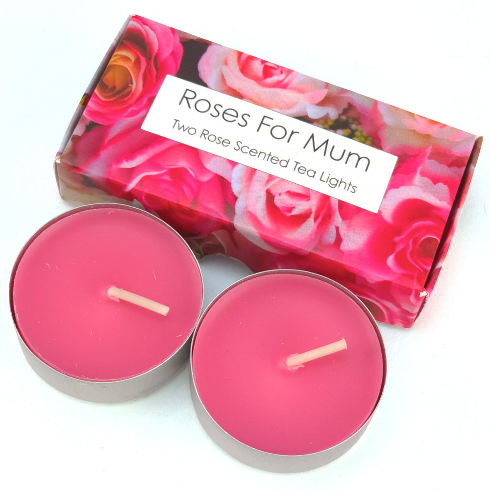 Rose Tealight Candles | Roses for Mum | Mini Gift | Cracker Filler ...