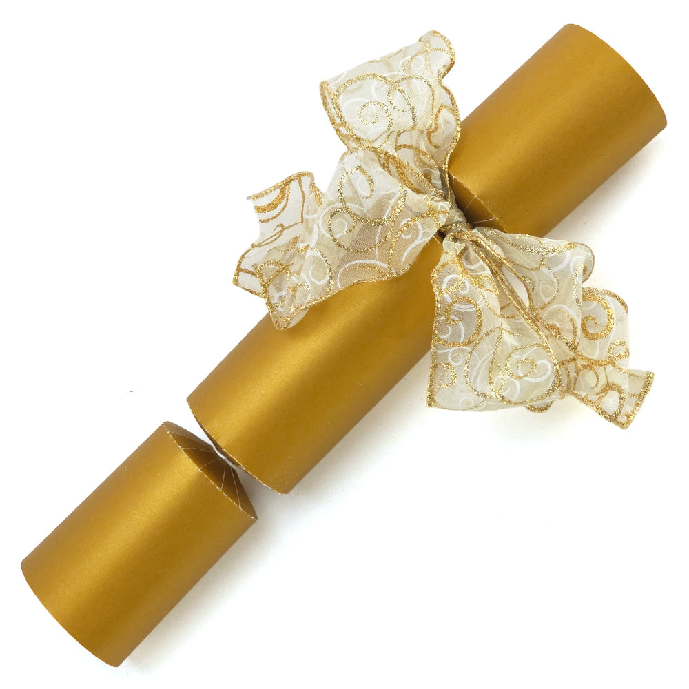Golden Glitter | Bowfabulous Cracker Making Kit | Makes 8 Large Gold C ...