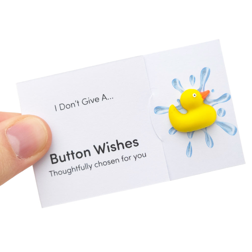 I Don’t Give a…. | Rubber Duck | Button Wishes Sew On Token | Cracker ...