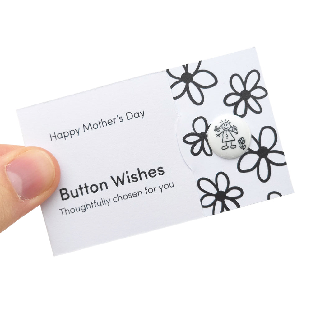 Happy Mother's Day | Button Wishes Sew On Token | Little Gift | Cracke ...